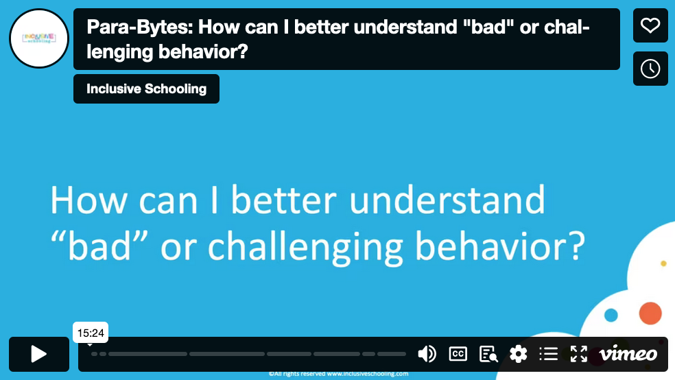 pbaccess-behavior • Inclusive Schooling